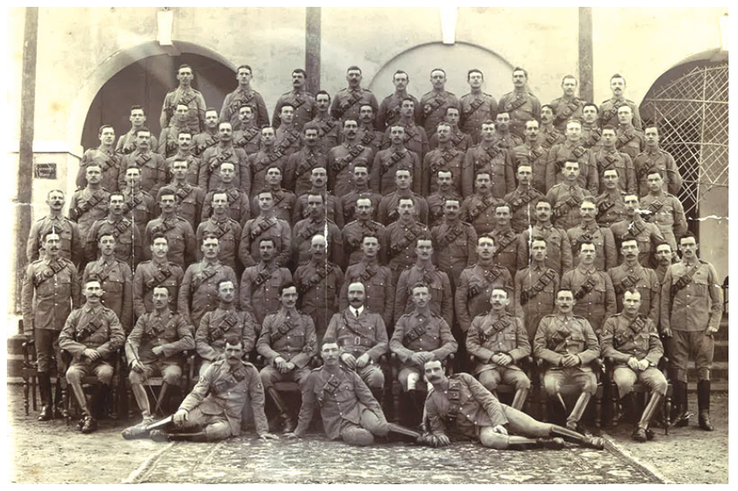 Military 1914 Thomas Bell 12th Lancers Group Photo | Family History of ...