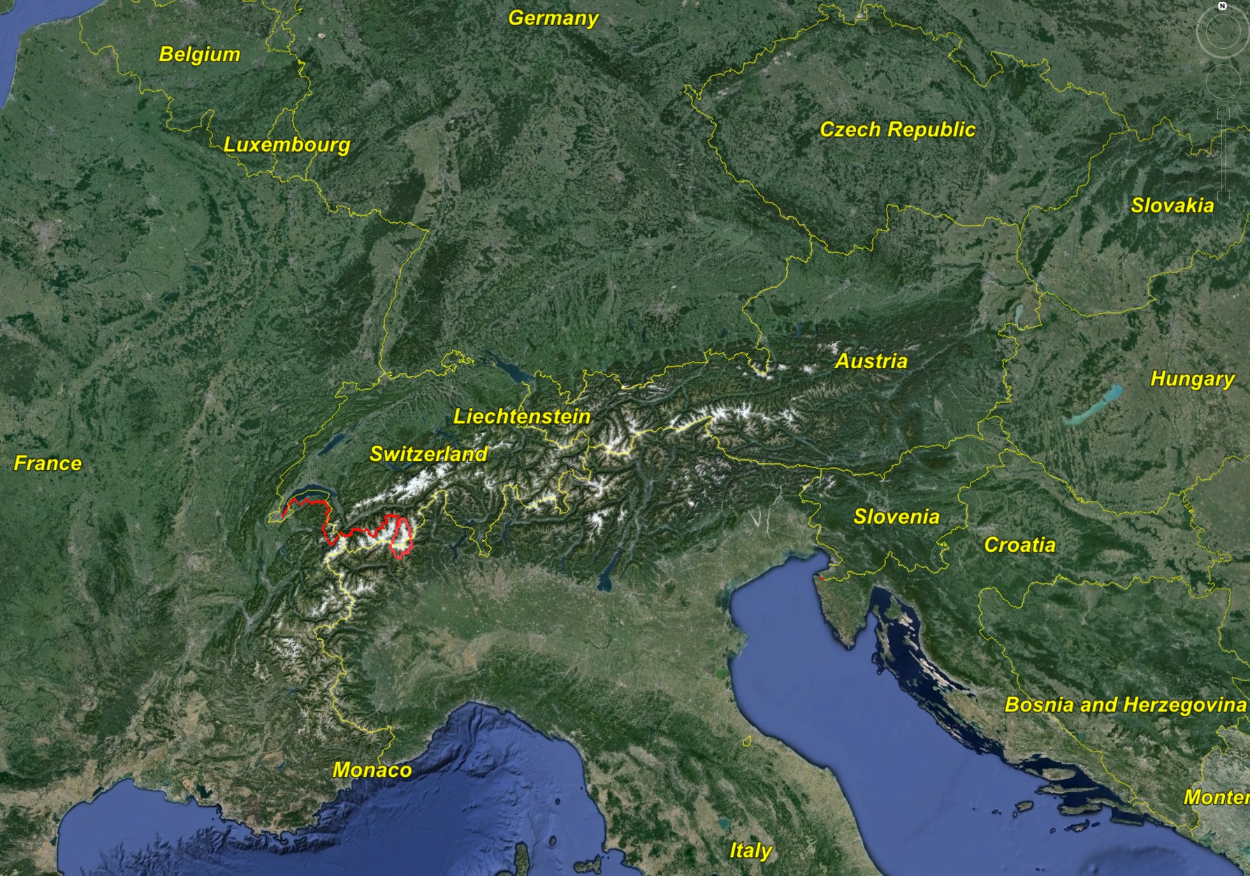 Route Maps and Booking | Hiking the Tour de Monte Rosa, High Route ...